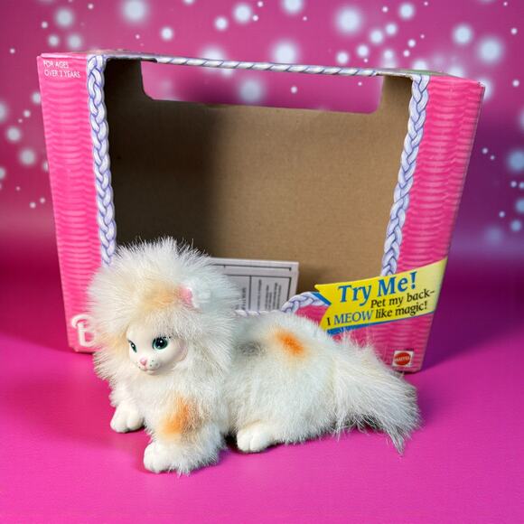 Mattel | Toys | 995 Mattel Barbie 8 Plush Electronic Pet Calico Cat Toy ...